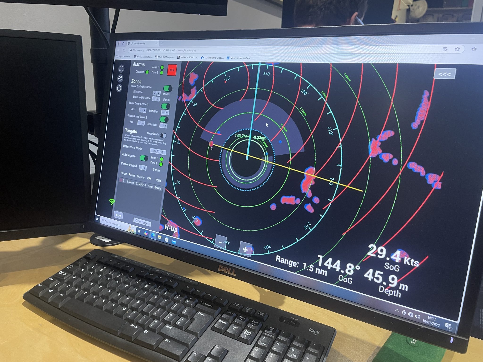Simulator for RYA Radar Courses - Maritime Professional Development UK